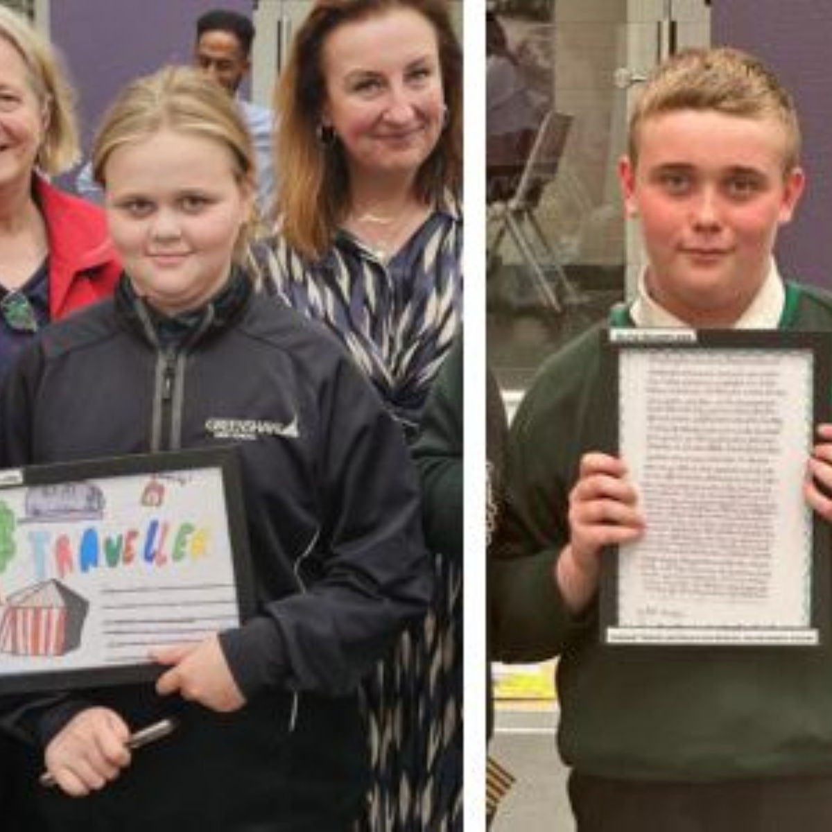 Greenshaw High School - Students win prize in local Traveller competition